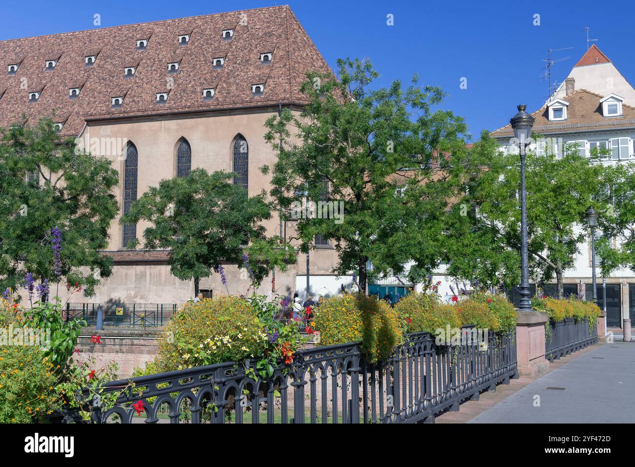 Strasbourg, France - The Saverne bridge with the Catholic Church of ...