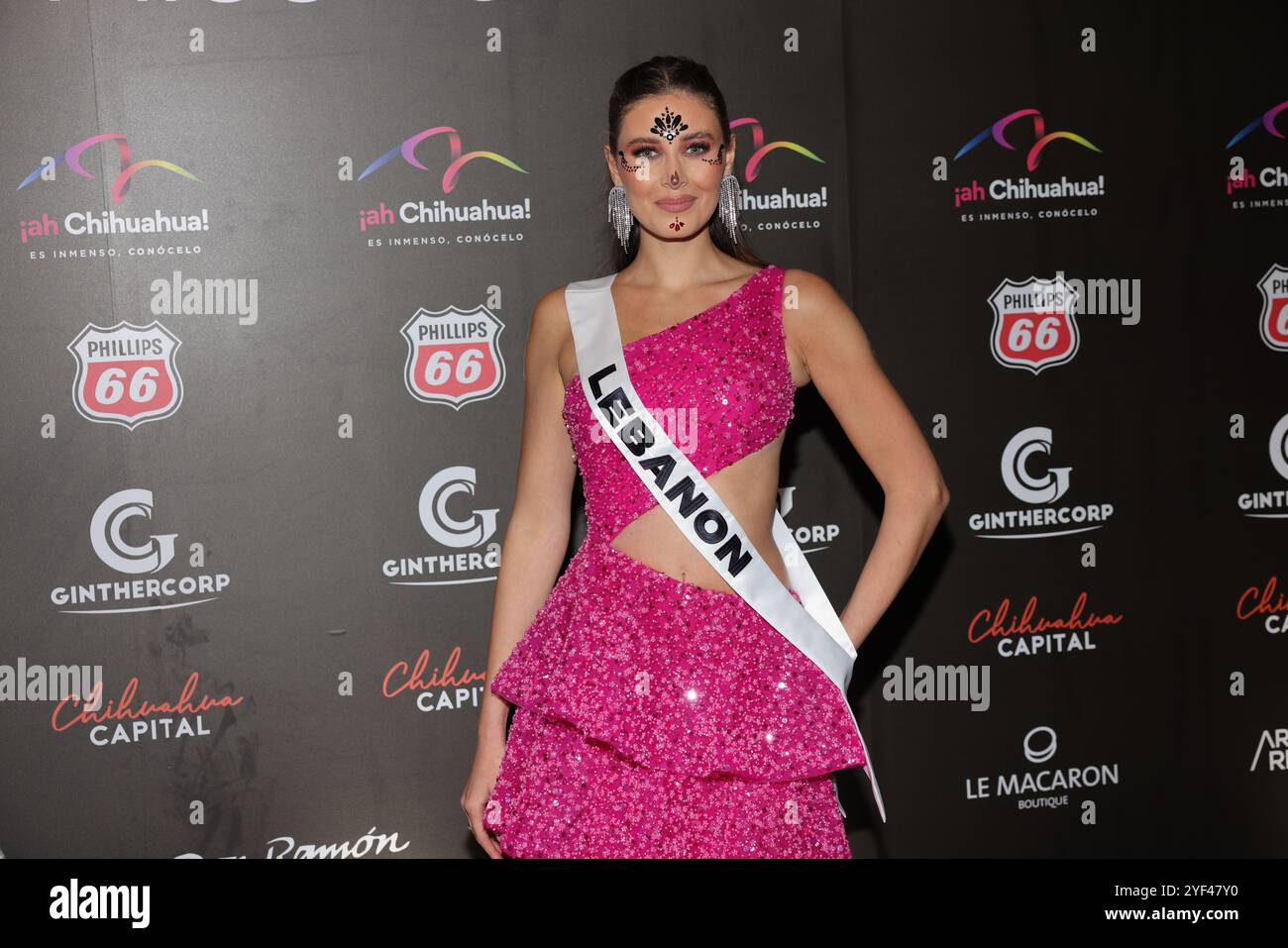 Miss Lebanon Nada Koussa attends the red carpet for the Miss Universe ...