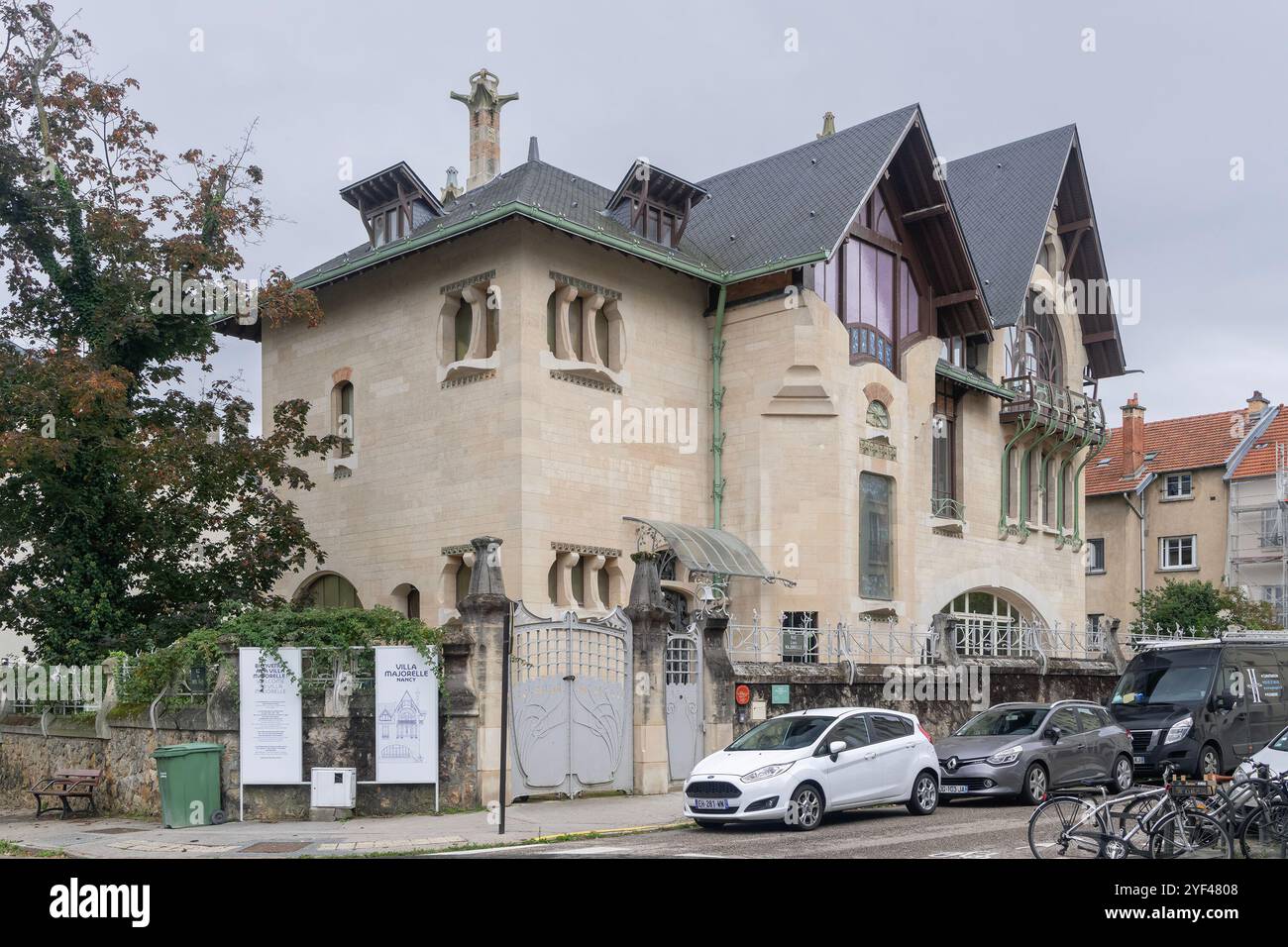 Nancy, France - October 7th 2024 : View on the Art Nouveau style Villa ...