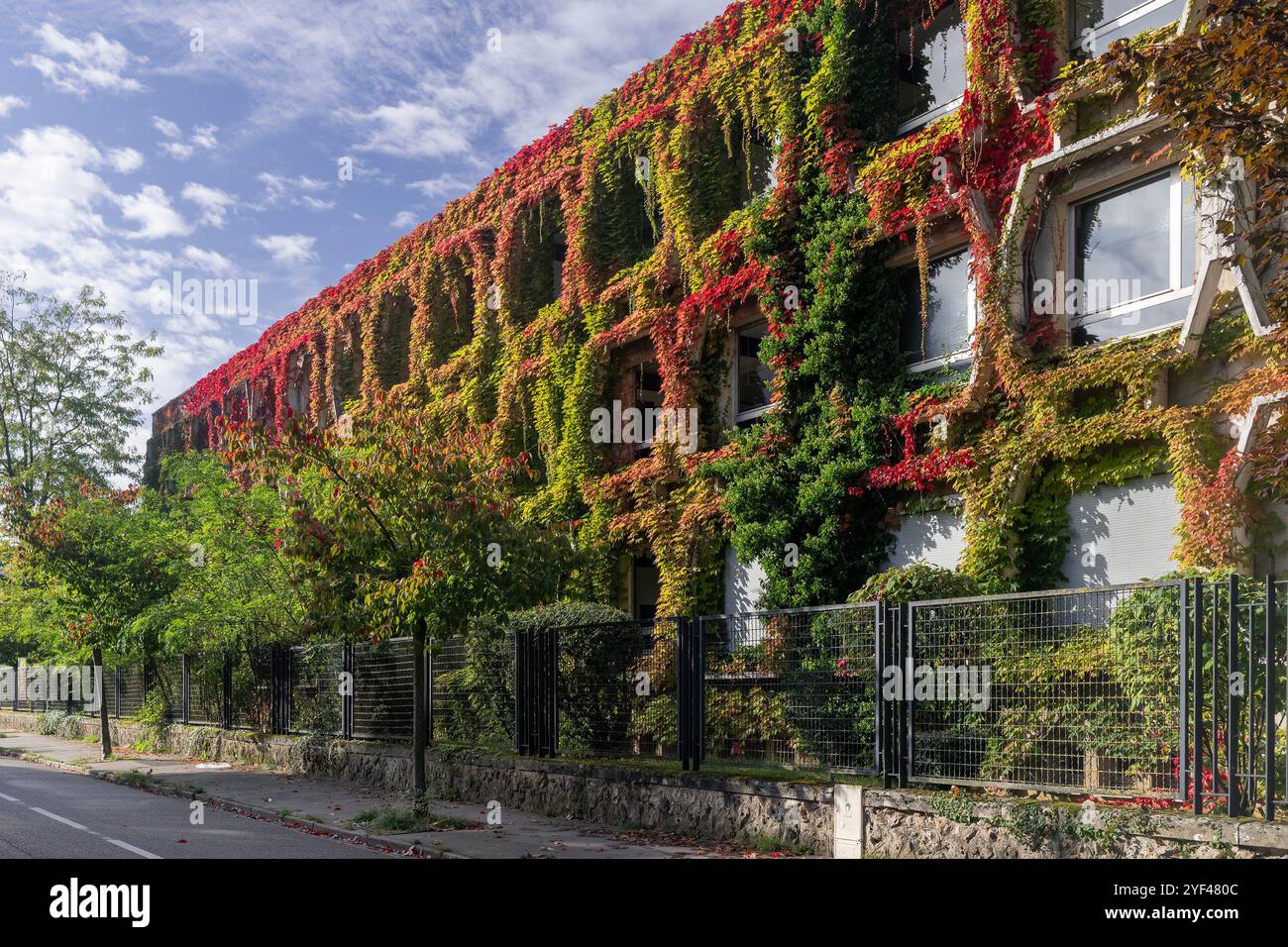 Nancy, France - View of an office building complex built in the 1970s ...