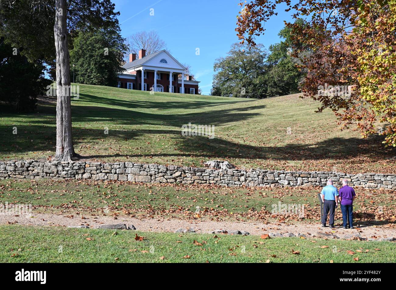 Sunken Road, the scene of a bloody battle at Fredericksburg during the ...