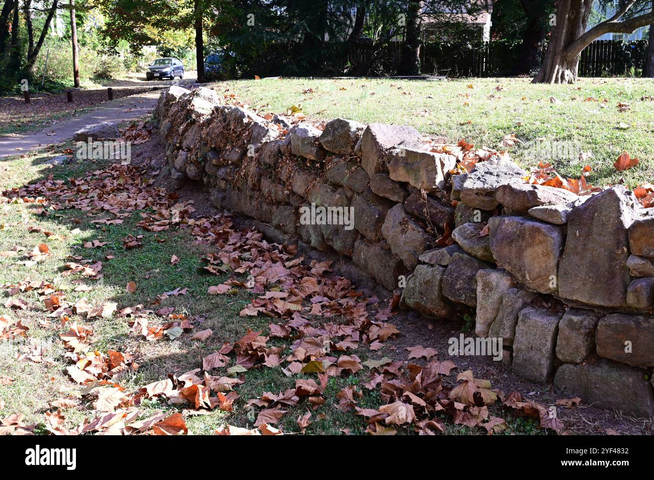 Sunken Road, the scene of a bloody battle at Fredericksburg during the ...
