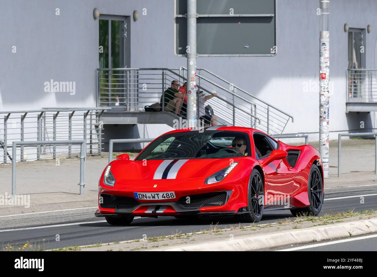Red ferrari 488 pista hi-res stock photography and images - Alamy