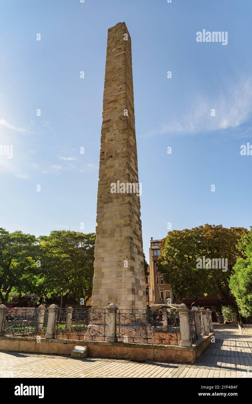 The Walled Obelisk (Constantine's Obelisk) in Istanbul, Turkey Stock ...