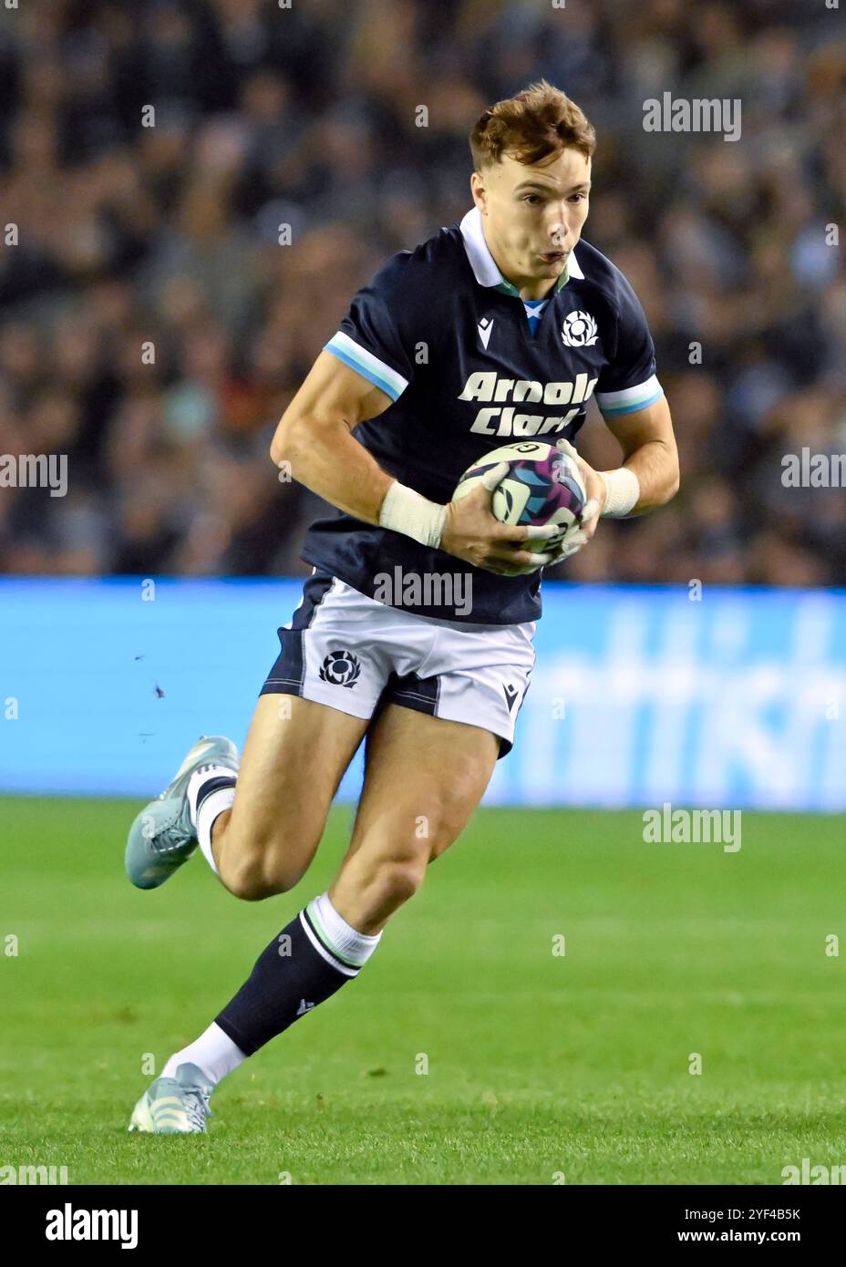Edinburgh, Scotland, 2nd November 2024. Jamie Dobie of Scotland during ...
