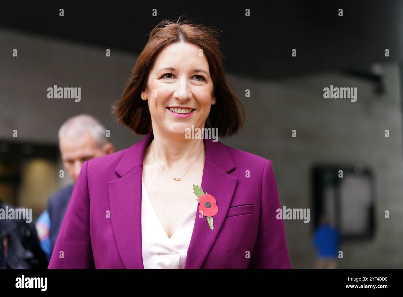 Chancellor of the Exchequer Rachel Reeves leaving BBC Broadcasting ...