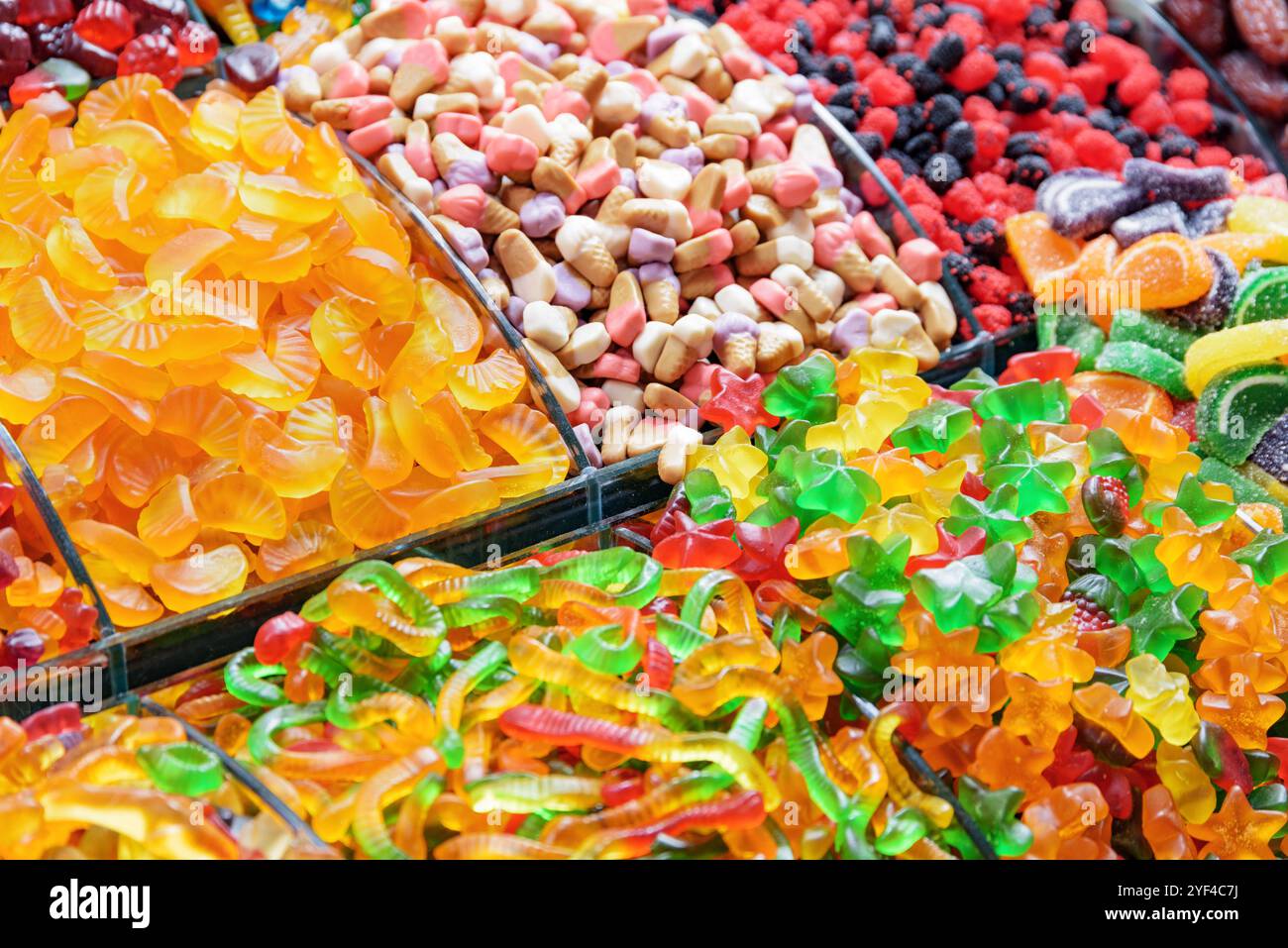 Wide range of jelly sweets at the Grand Bazaar, Istanbul Stock Photo ...