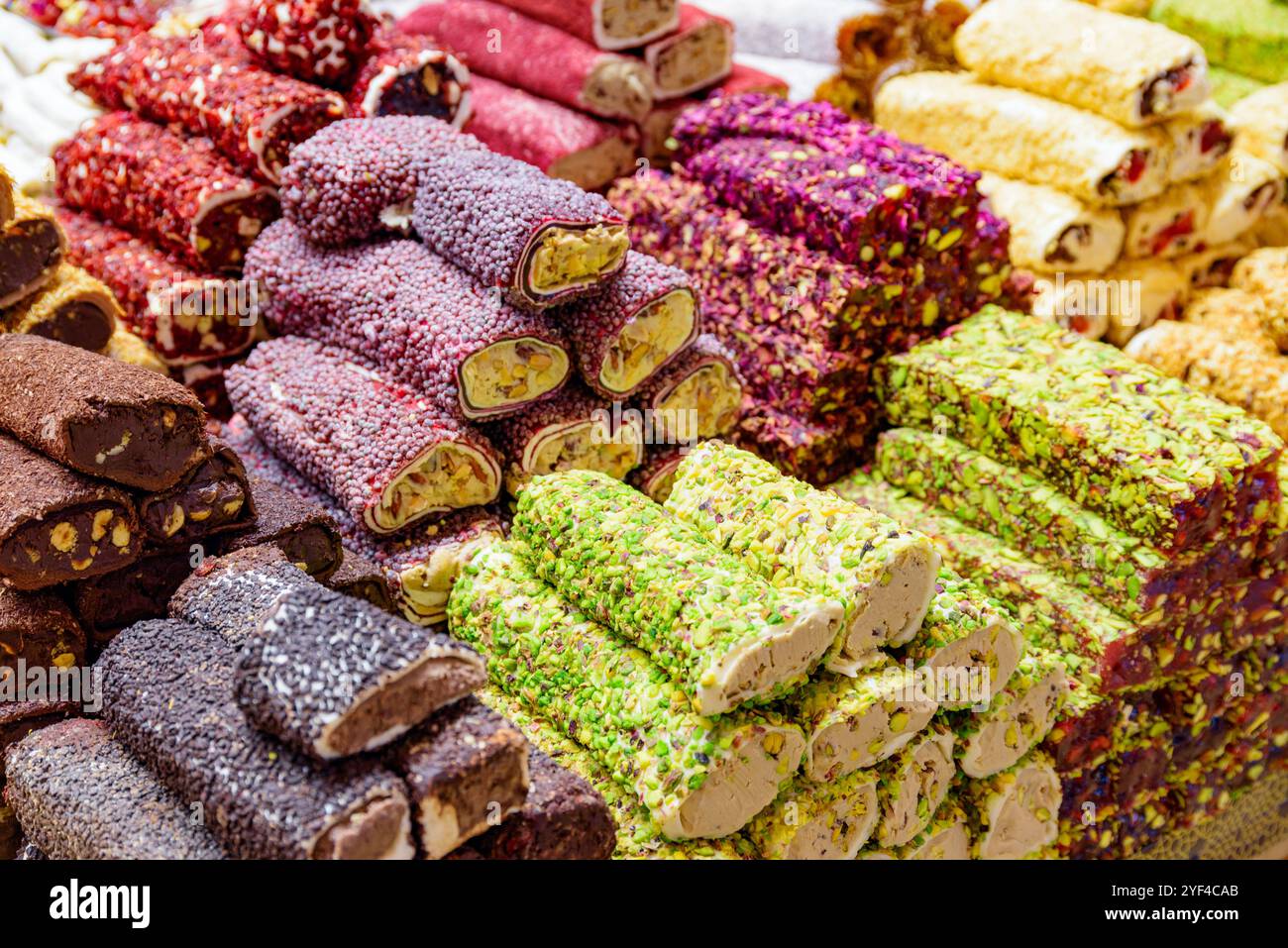 Turkish delight (lokum) at the Grand Bazaar at Istanbul Stock Photo - Alamy