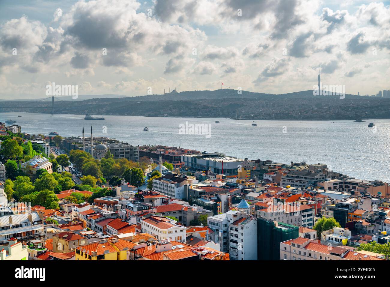 Aerial view of the Golden Horn, Istanbul, Turkey Stock Photo - Alamy