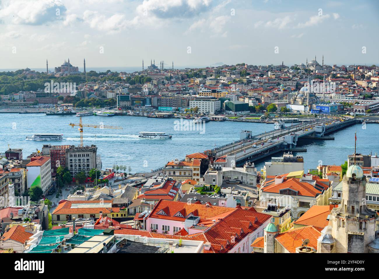 Aerial view of the Golden Horn, Istanbul, Turkey Stock Photo - Alamy