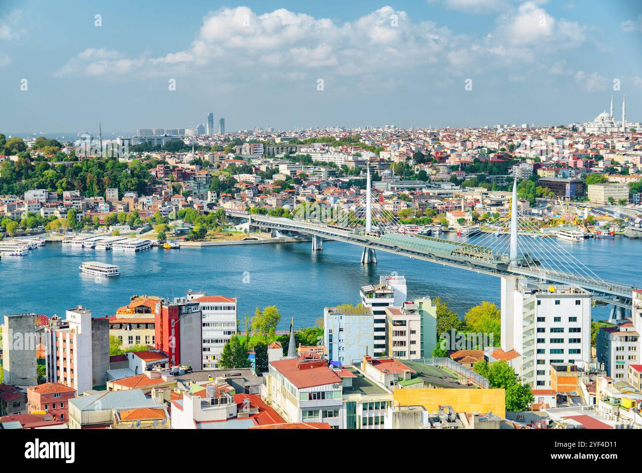 Aerial view of the Golden Horn, Istanbul, Turkey Stock Photo - Alamy