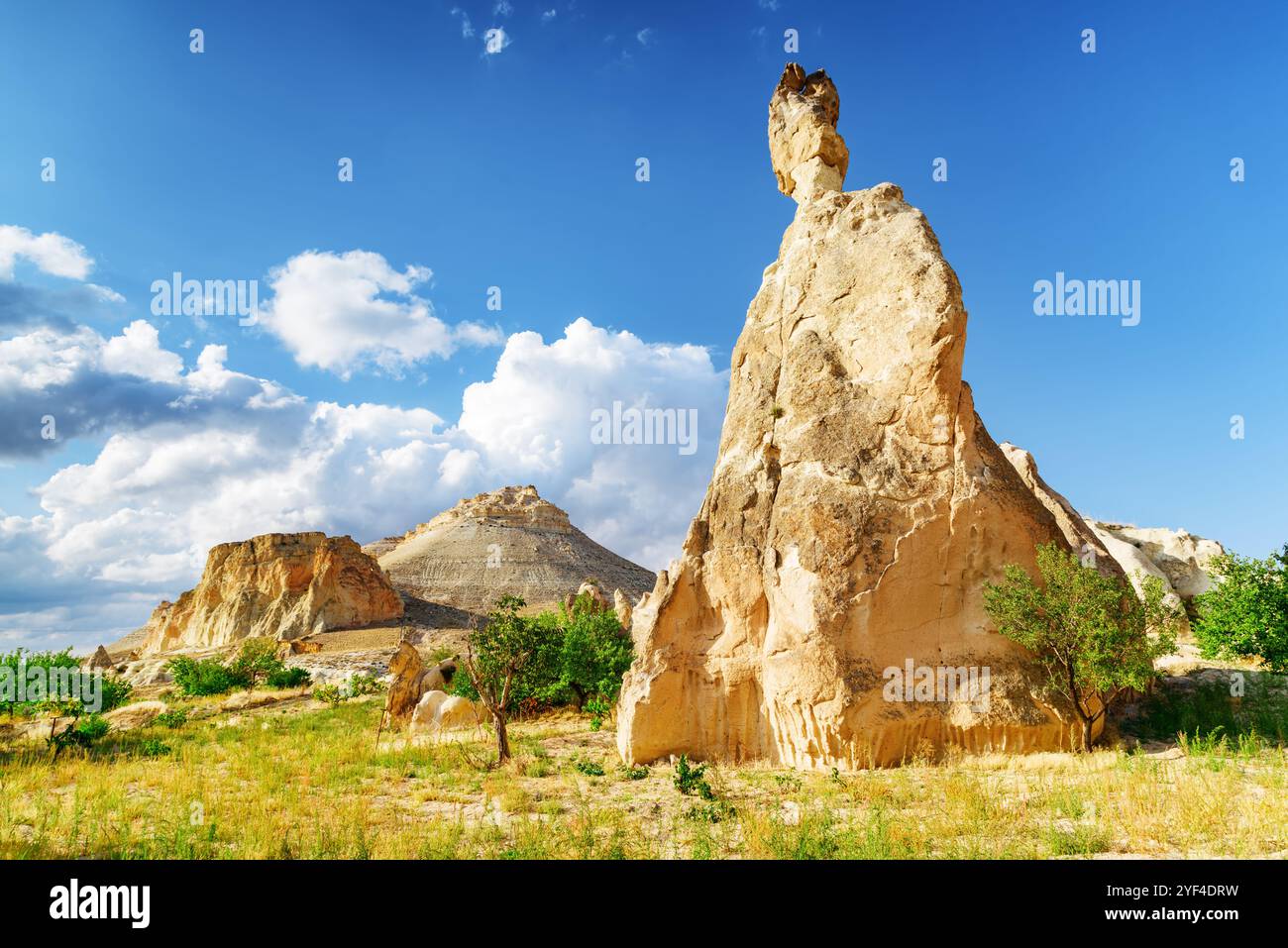 Awesome landscape of Pasabag valley in Cappadocia, Turkey Stock Photo ...