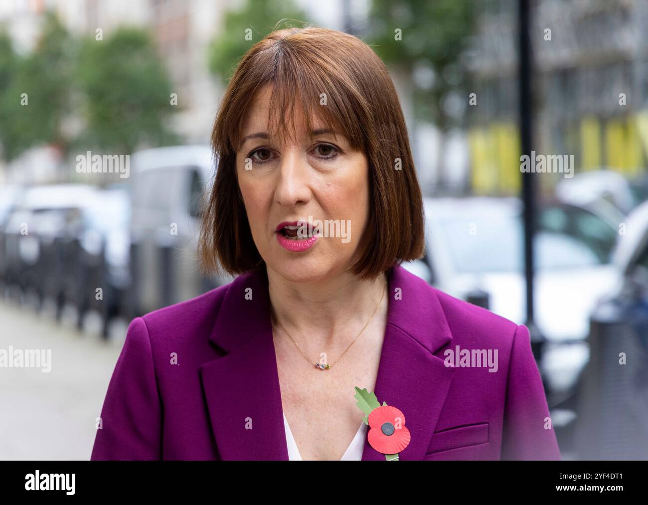 London, UK. 3rd Nov, 2024. Chancellor, Rachel Reeves, at the BBC for ...
