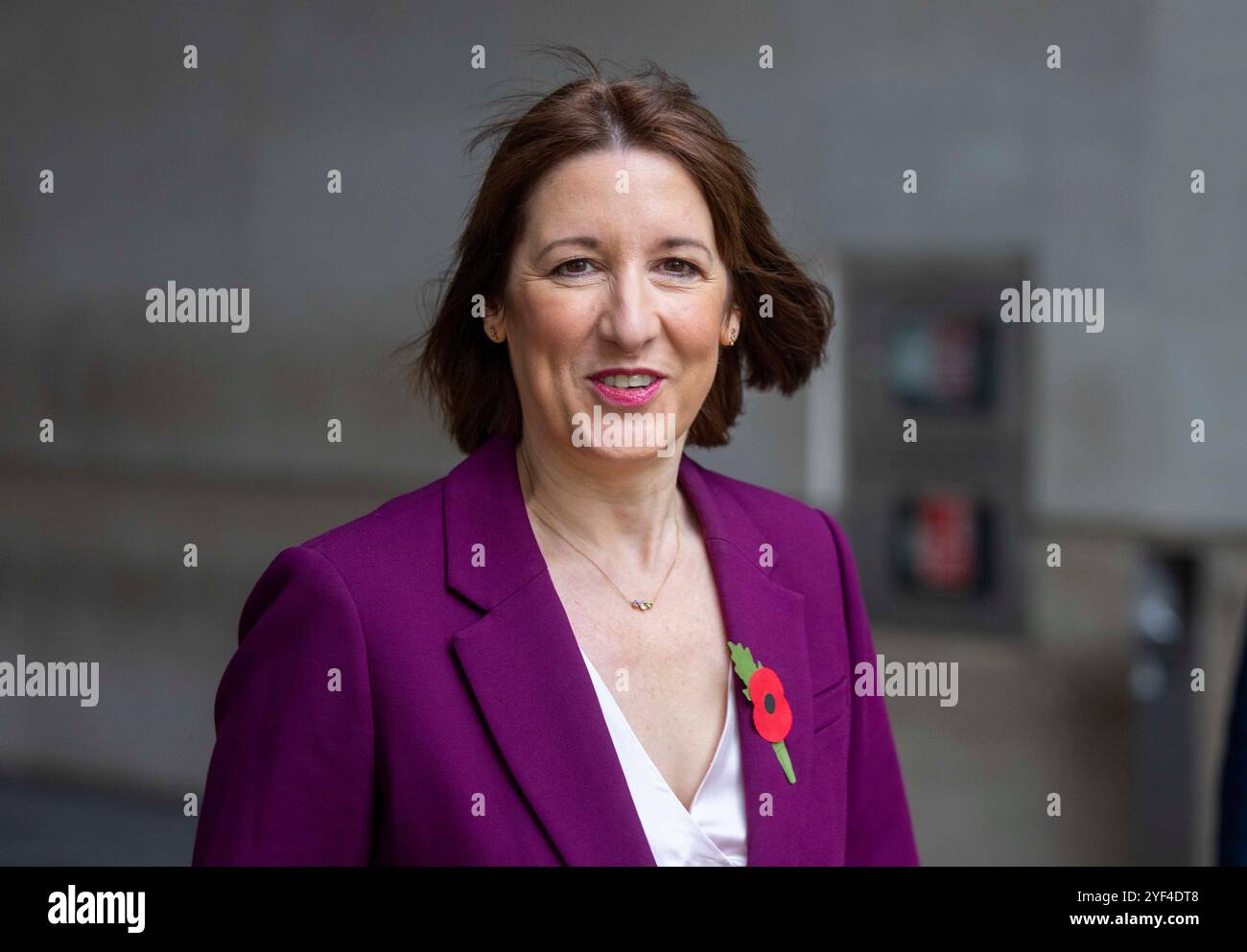 London, UK. 3rd Nov, 2024. Chancellor, Rachel Reeves, at the BBC for ...