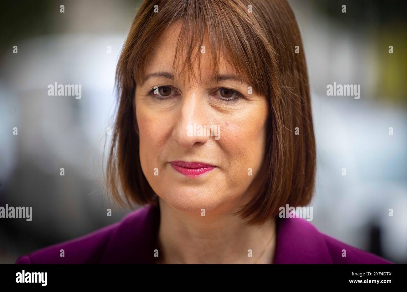 London, UK. 3rd Nov, 2024. Chancellor, Rachel Reeves, at the BBC for ...