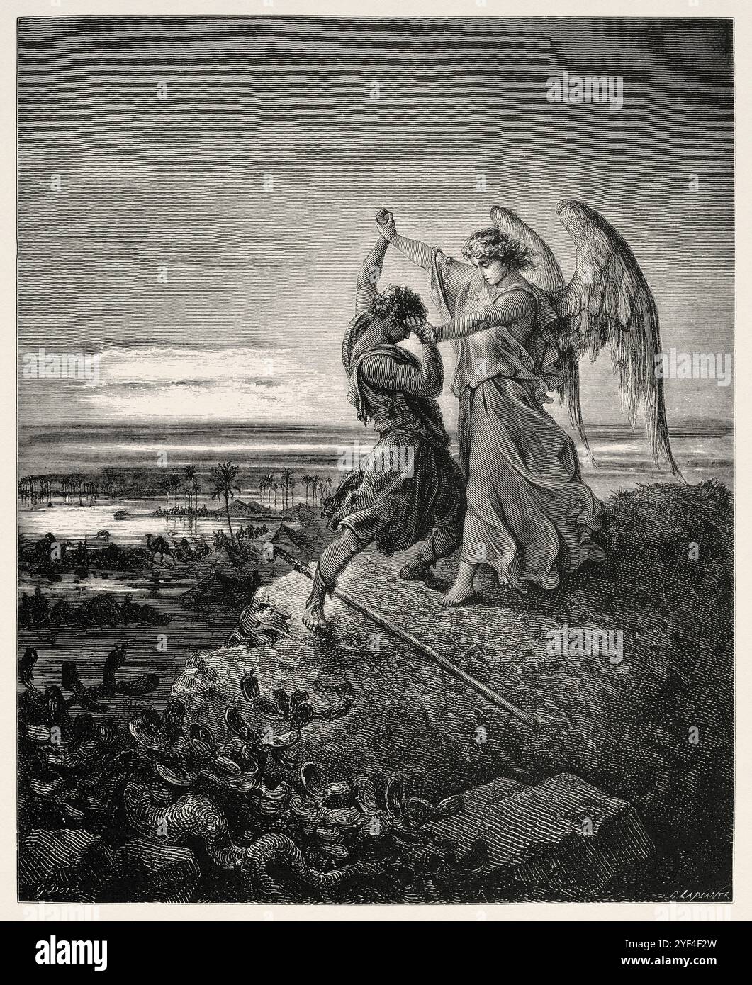 Jacob wrestling god hi-res stock photography and images - Alamy