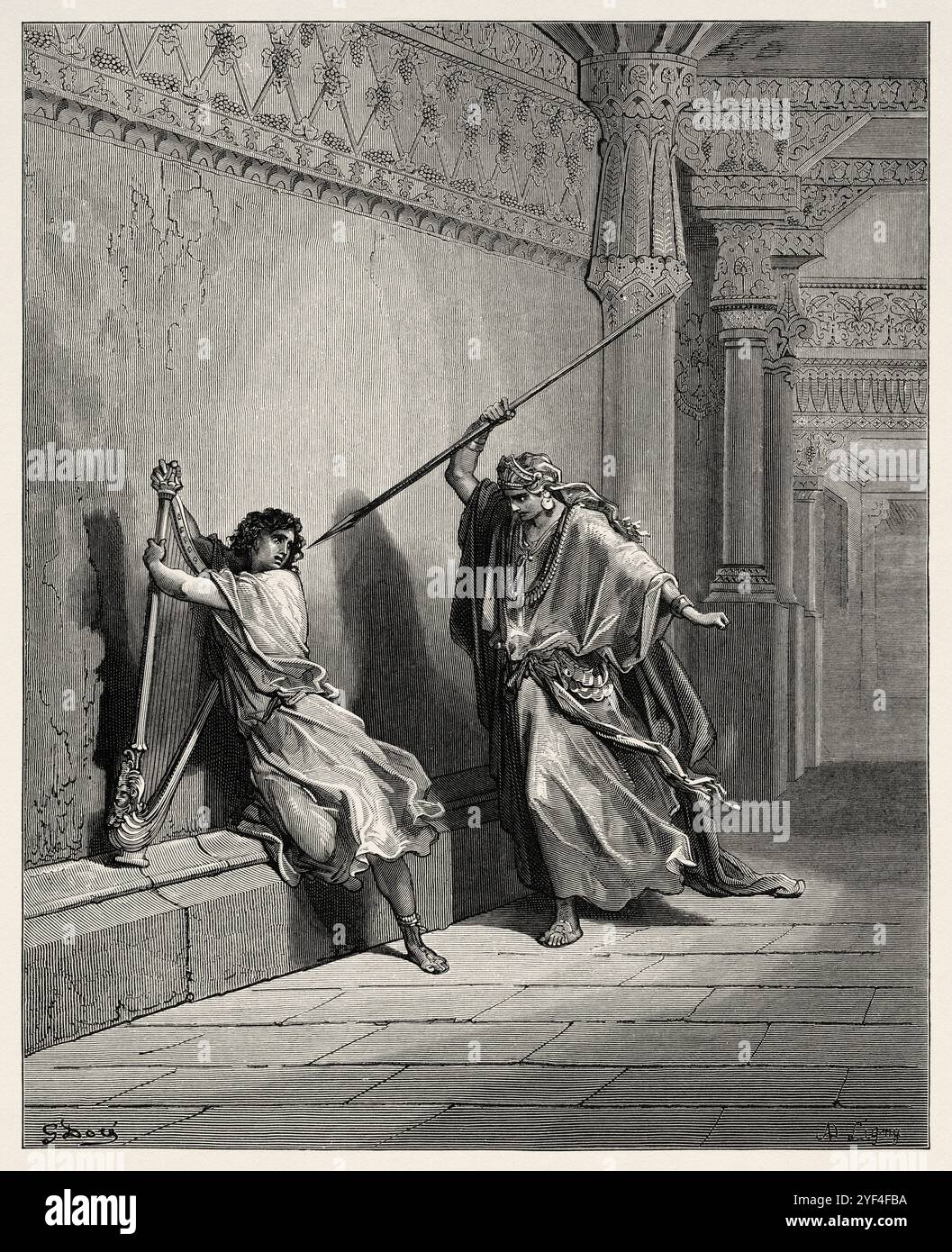 The harp for king saul hi-res stock photography and images - Alamy