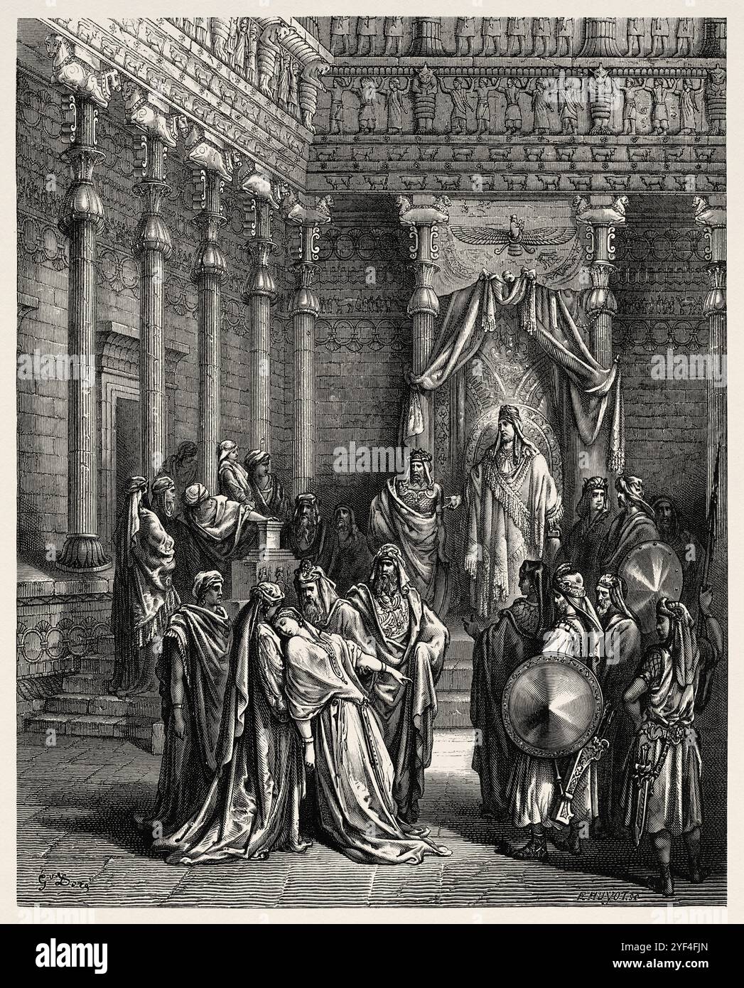 Esther fainted before King Ahasuerus, expecting to die because she was ...