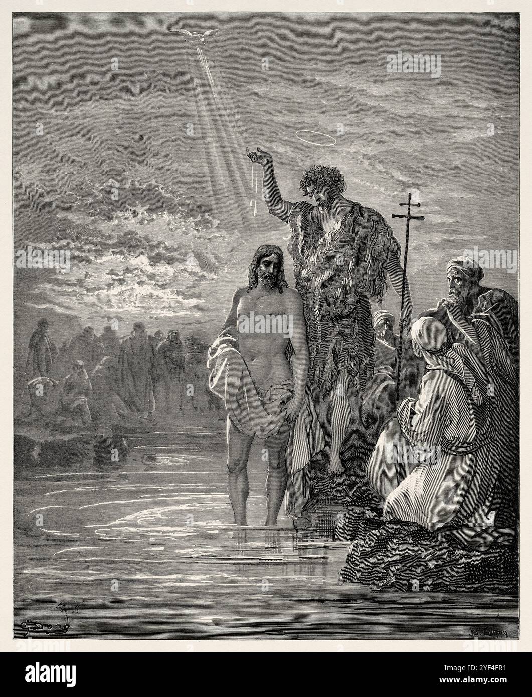 The Baptism of Jesus. Jesus came from Galilee to the Jordan river to be baptized by John the ...