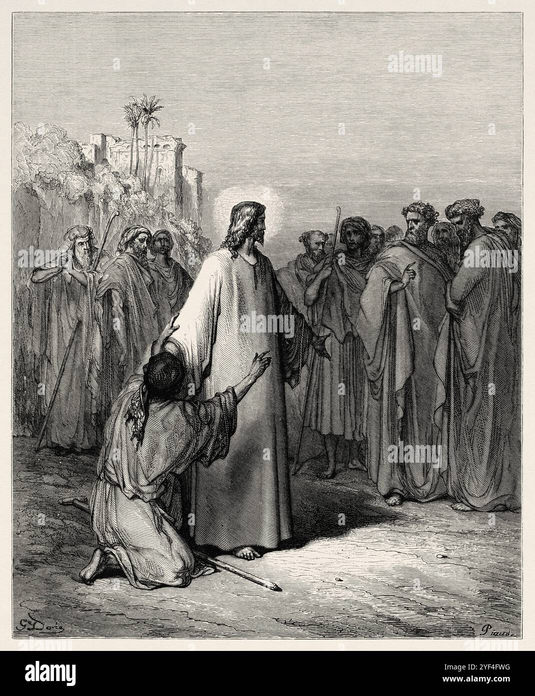 The Healing of the Sleepwalker. Jesus heals a mute possessed by a demon ...