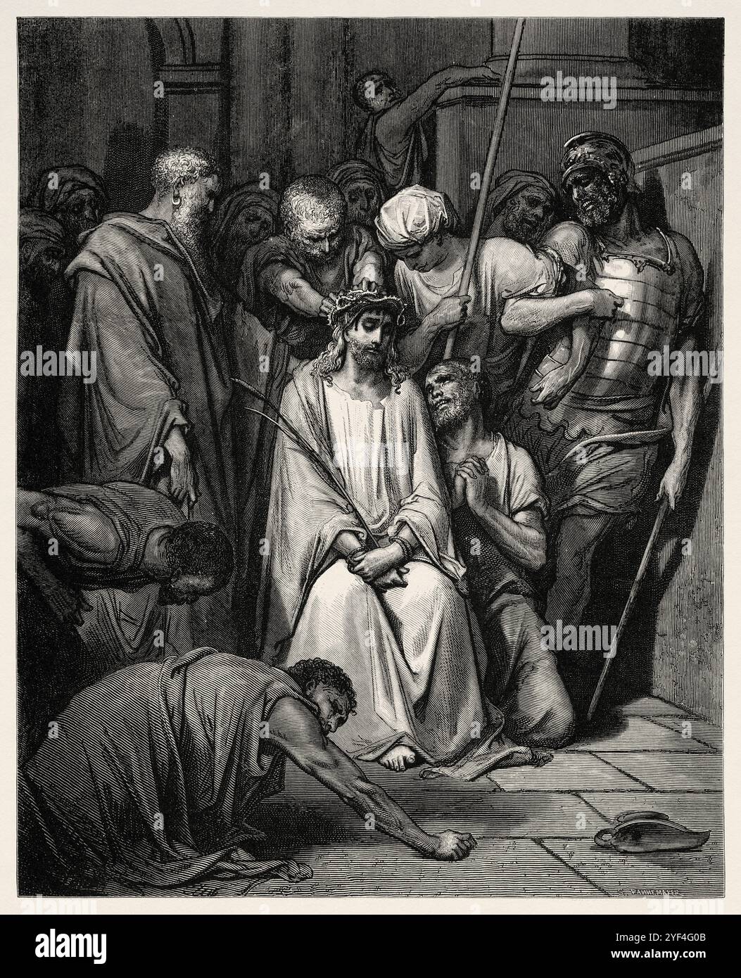 The Crown of Thorns. They gave Jesus a crown of thorns to mock him ...