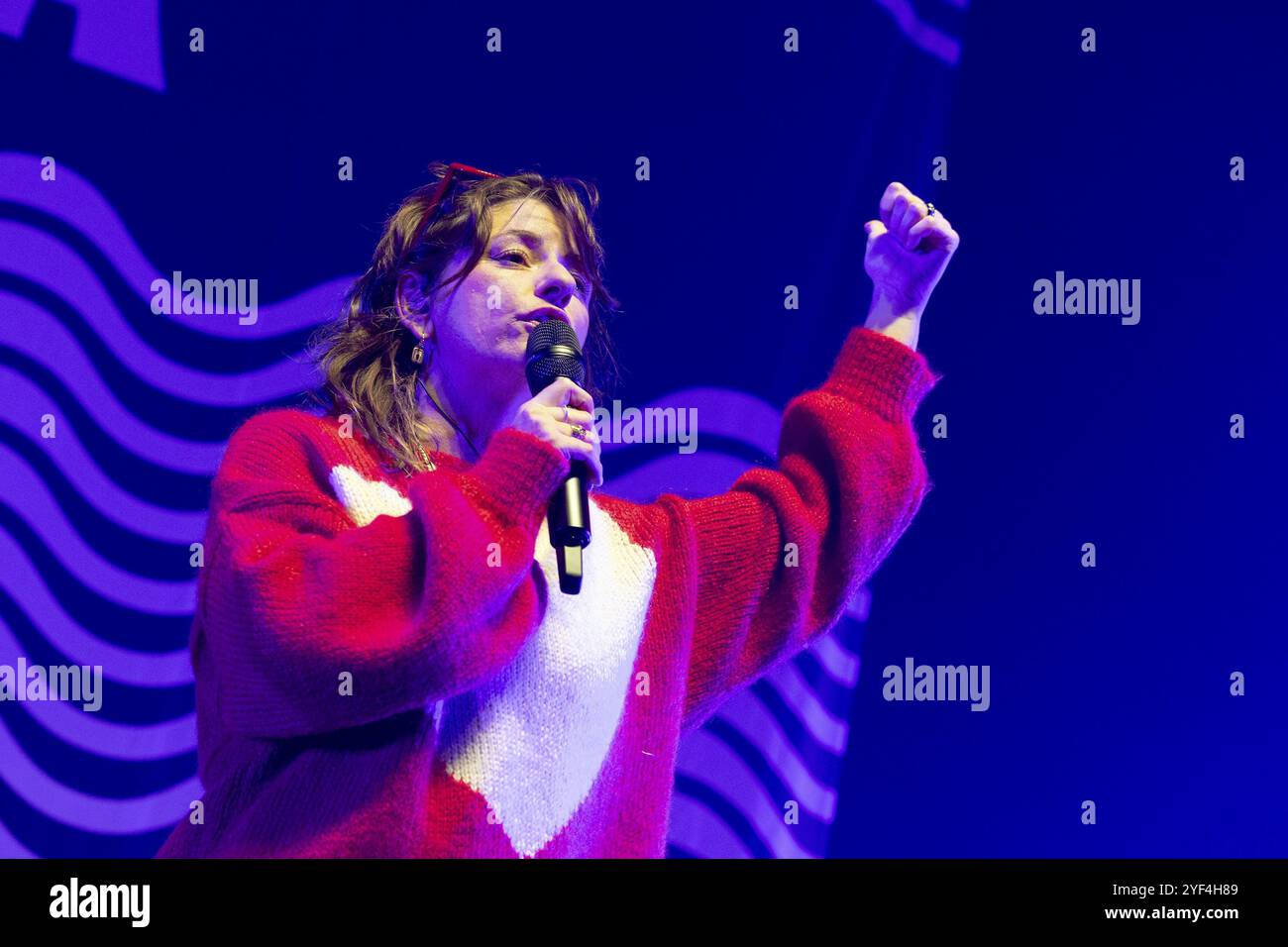 Isabella Streifeneder, singer, Mola, rock band, Germany, at the Max ...