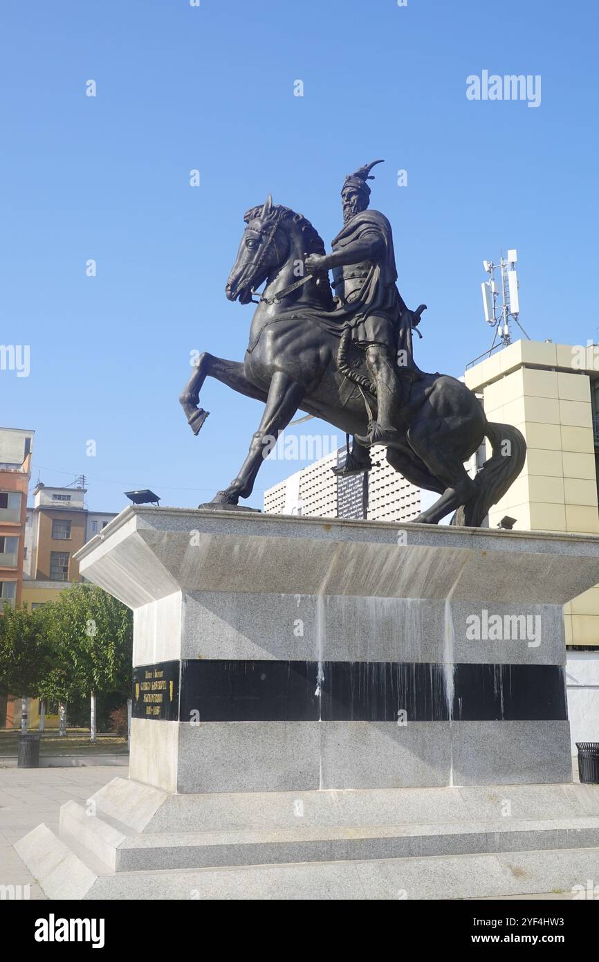 Statue of George Kastrioti Skanderbeg an Albanian hero who fought the ...