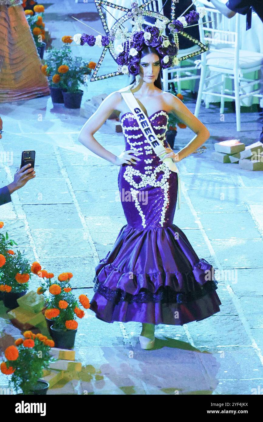 Miss Universe Catrinas Gala Catwalk Miss Greece Christianna Katsieri ...