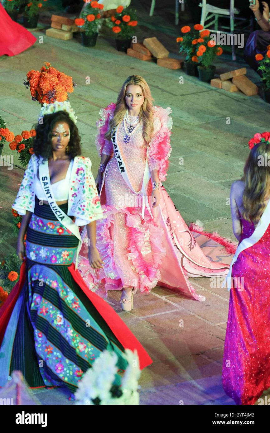 Miss Universe Catrinas Gala Catwalk Miss Gibraltar Shyanne McIntosh ...