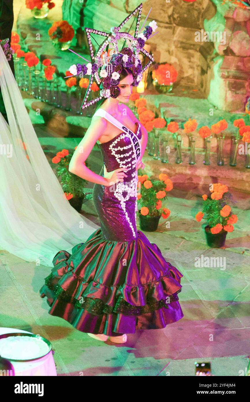 Miss Universe Catrinas Gala Catwalk Miss Greece Christianna Katsieri ...