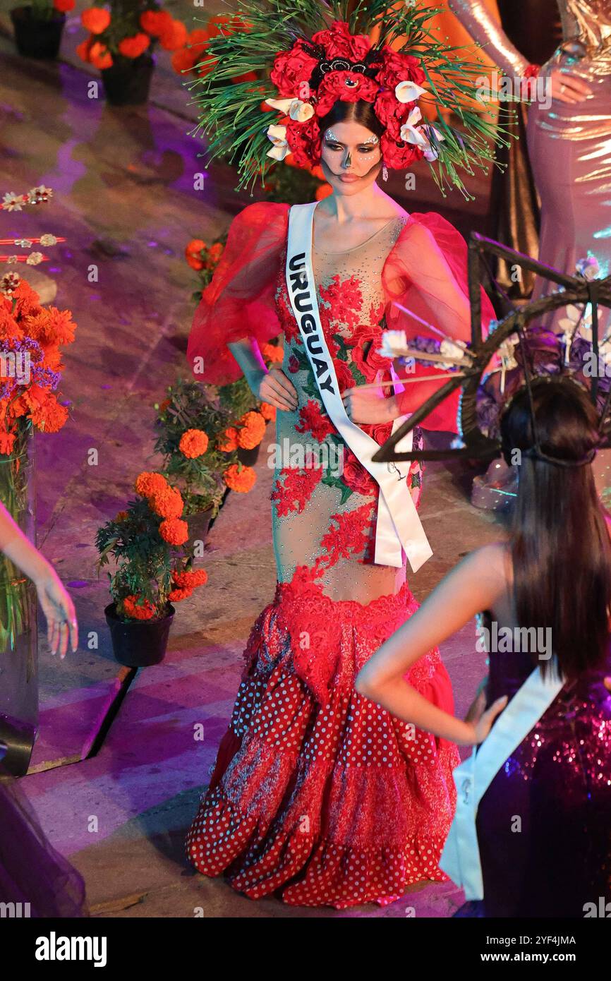 Miss Universe Catrinas Gala Catwalk Miss Uruguay Yanina Lucas walks on ...