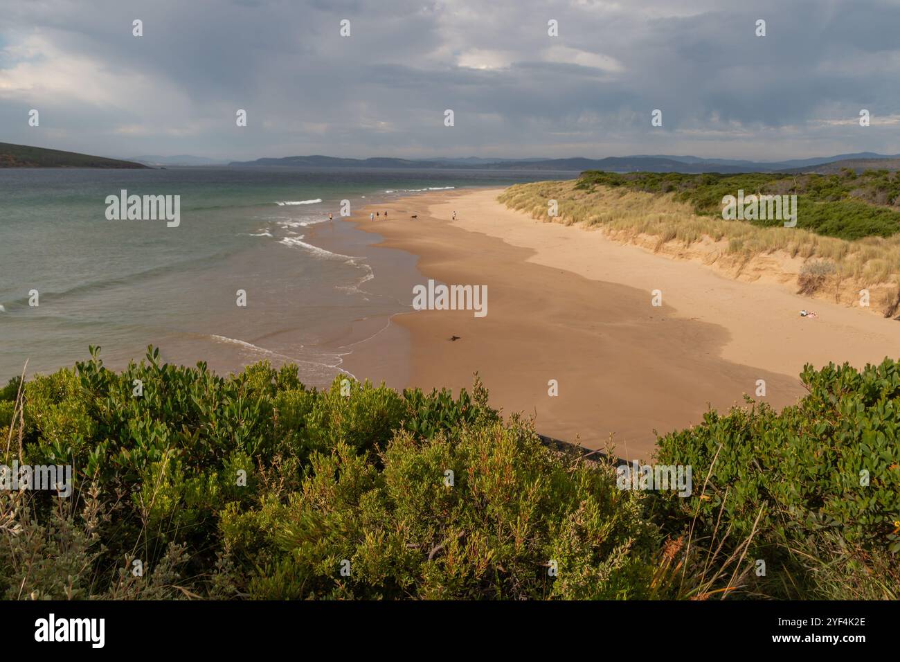 View of beautiful Australian beach from Goat's lookout, south arm ...