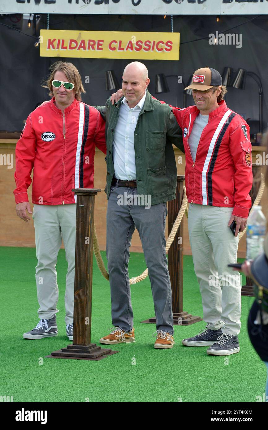 Jonas Pate, Shannon Burke und Josh Pate beim Netflix Event Poguelandia ...
