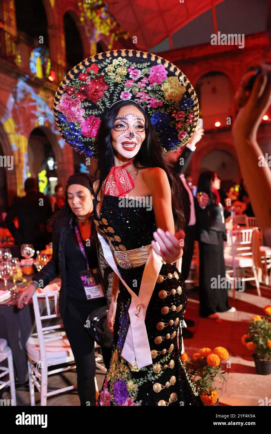 Miss Universe Catrinas Gala Catwalk Miss Egypt Logina Salah attends the ...