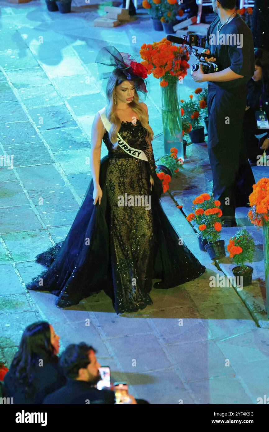 Miss Universe Catrinas Gala Catwalk Miss Turkey Ayliz Duman walks on ...