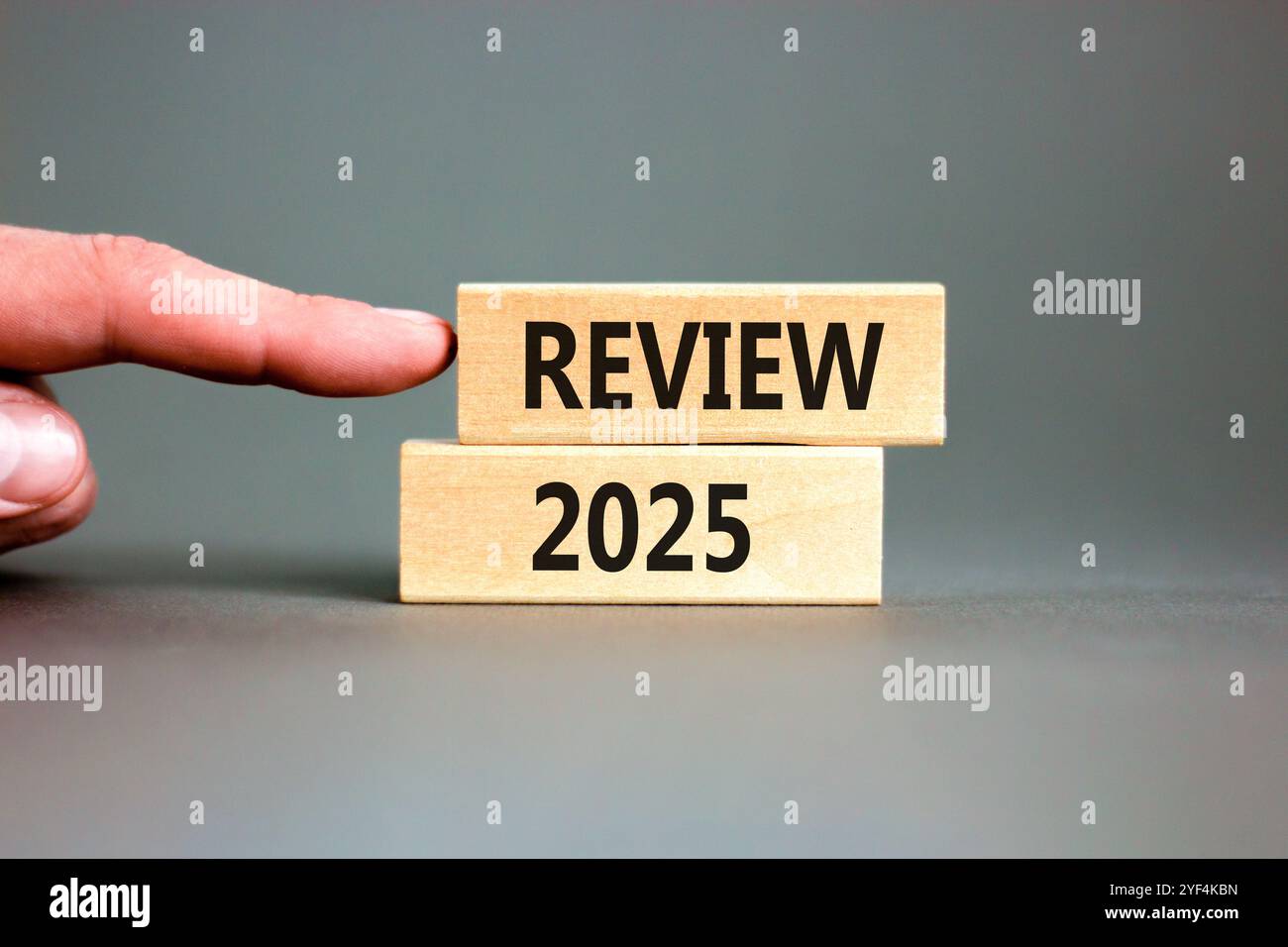 Planning review 2025 new year symbol. Concept words Review 2025 on ...