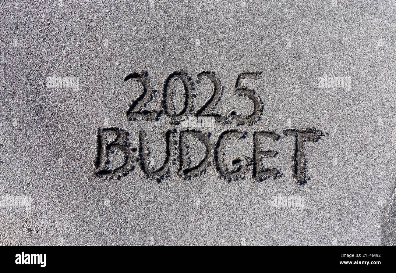 Planning budget 2025 new year symbol. Concept words Budget 2025 written ...
