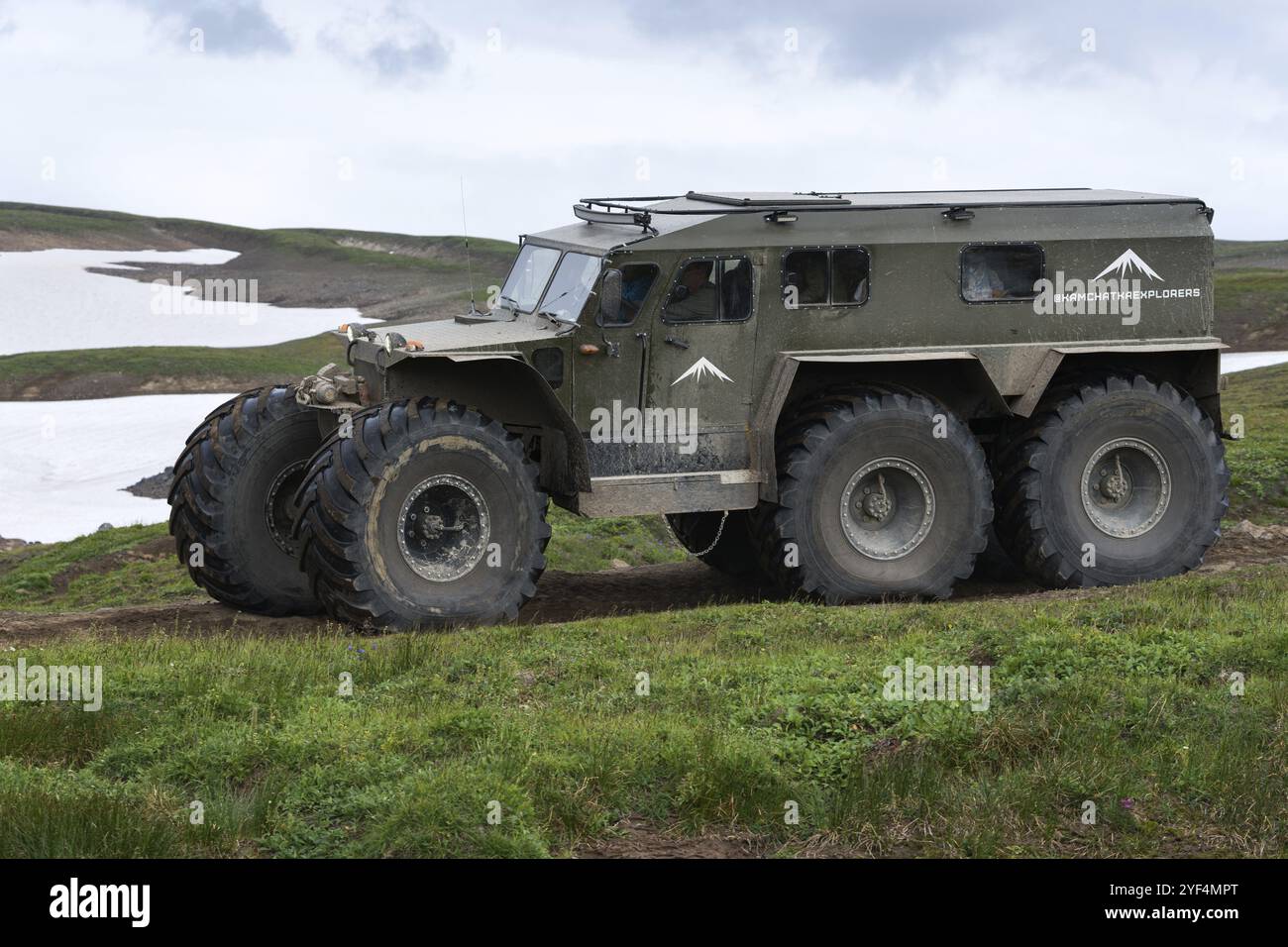 Snow swamp off-road and all-terrain vehicle Predator for transporting ...