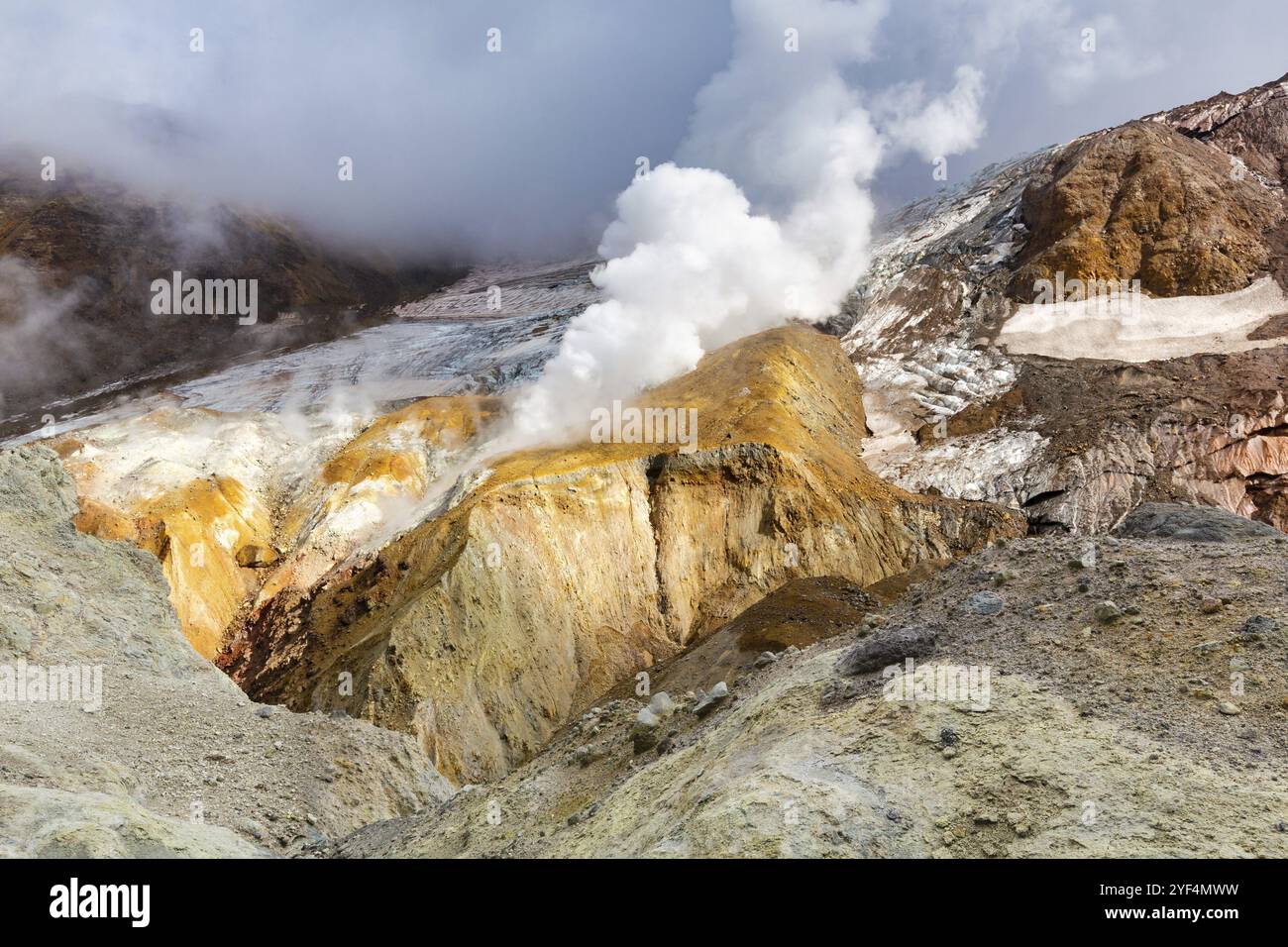 Geothermal field active fumaroles in hi-res stock photography and ...