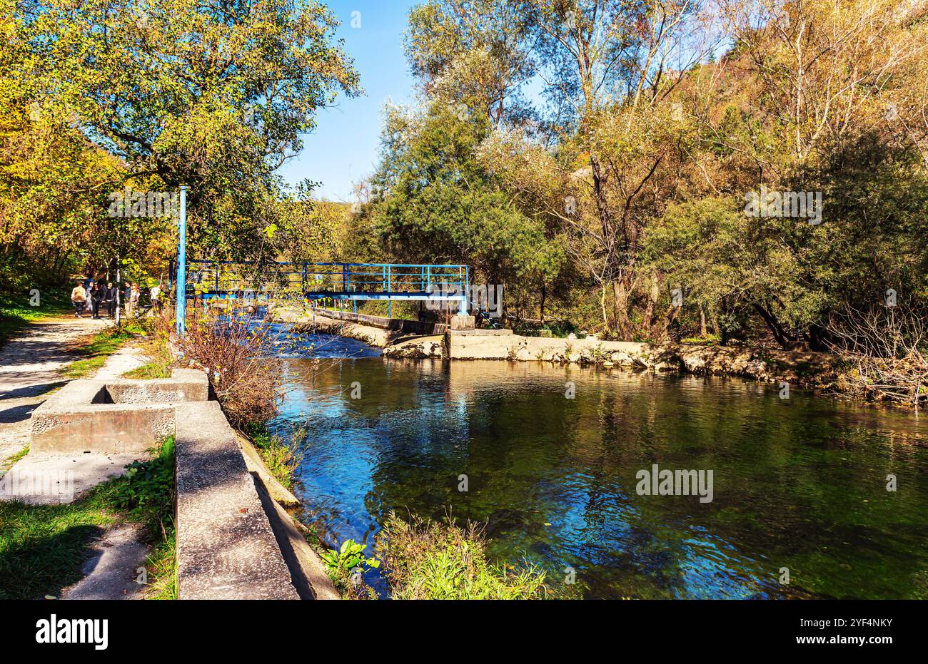 Kayak slalom course on the Treska River where the World Championship ...