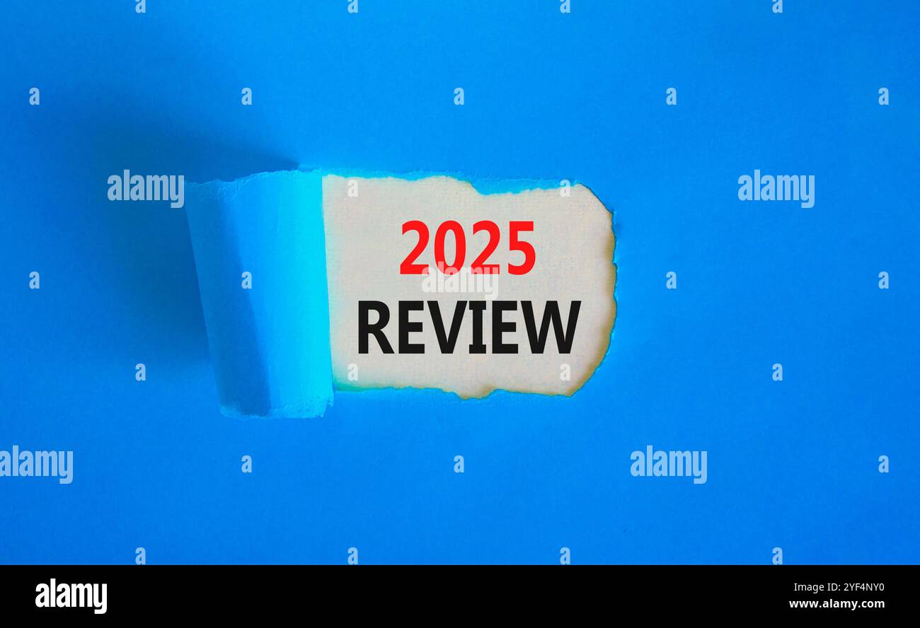 Planning 2025 review new year symbol. Concept words 2025 Review on ...