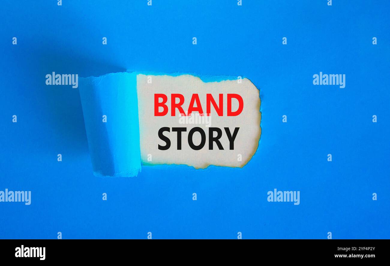 Brand story branding symbol. Concept words Brand story on beautiful ...