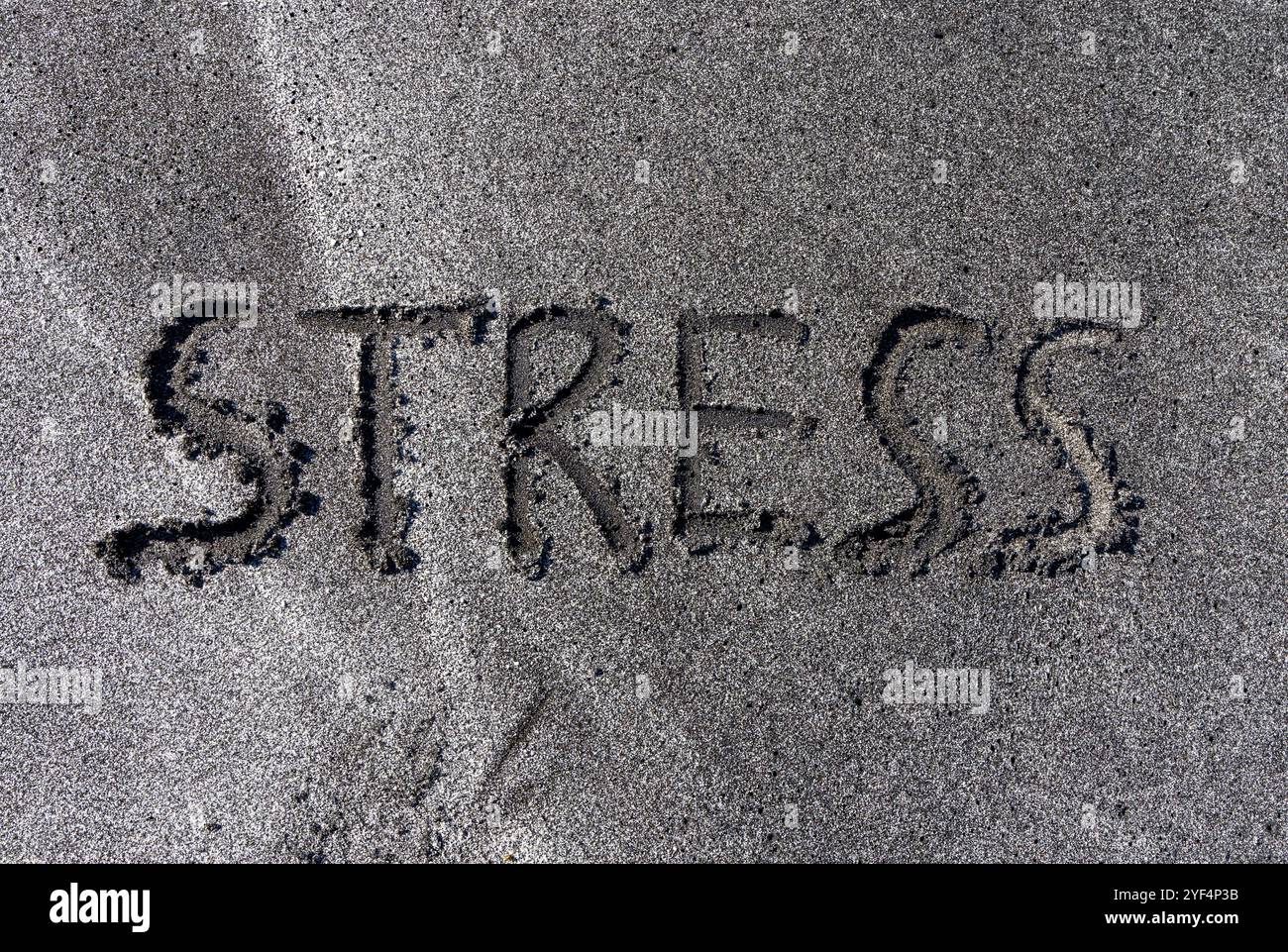 lifestyle and stress concept. Concept word Stress written on beautiful ...