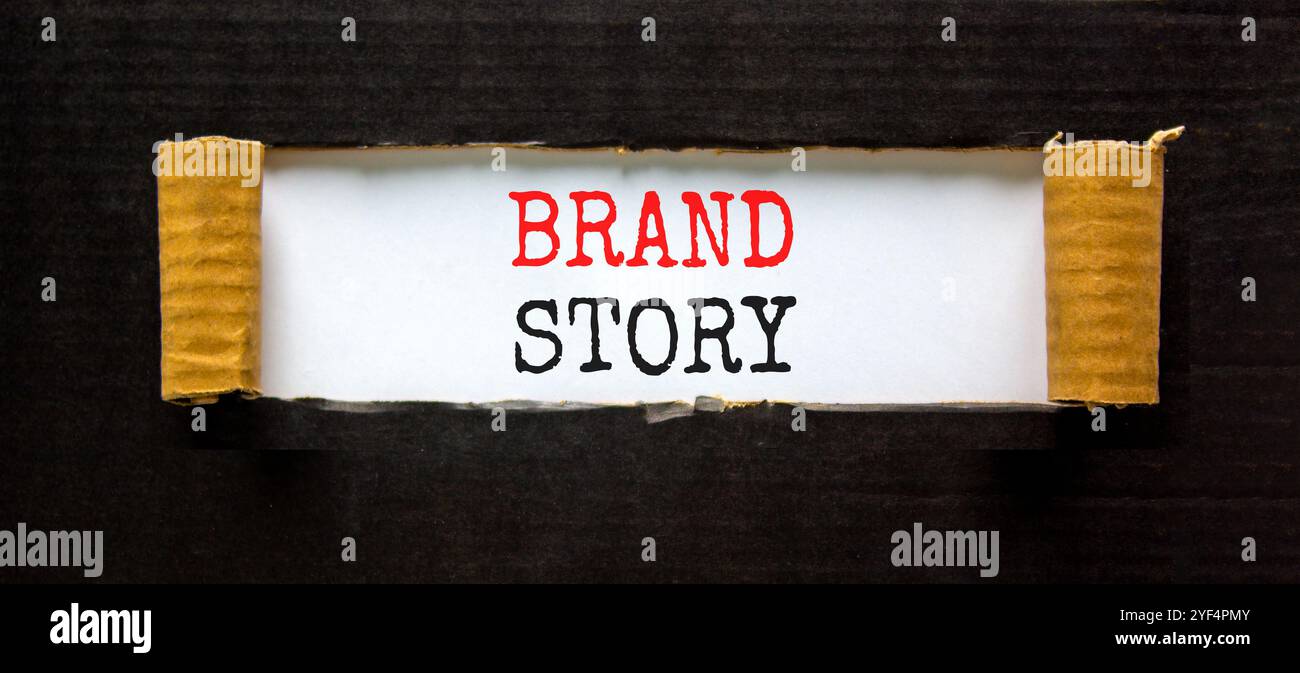Brand story branding symbol. Concept words Brand story on beautiful ...