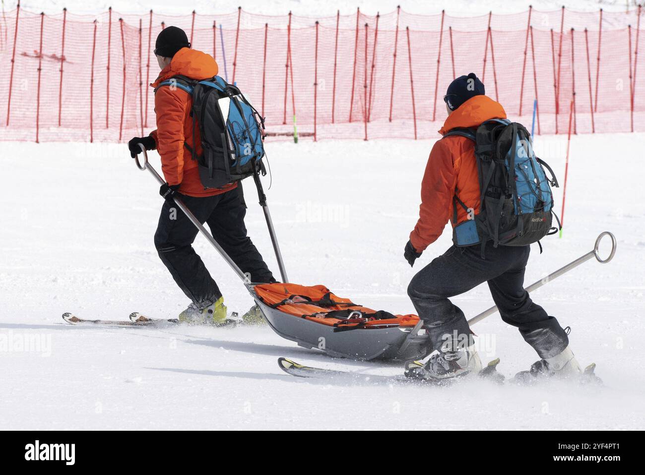 KAMCHATKA, RUSSIA, MARCH 28, 2019: Rescuers Kamchatka Rescue Squad on ...