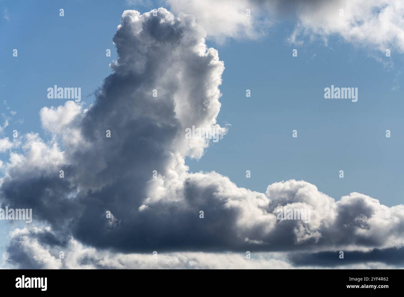 Summer cloudscape, view of natural meteorology background, dramatic ...