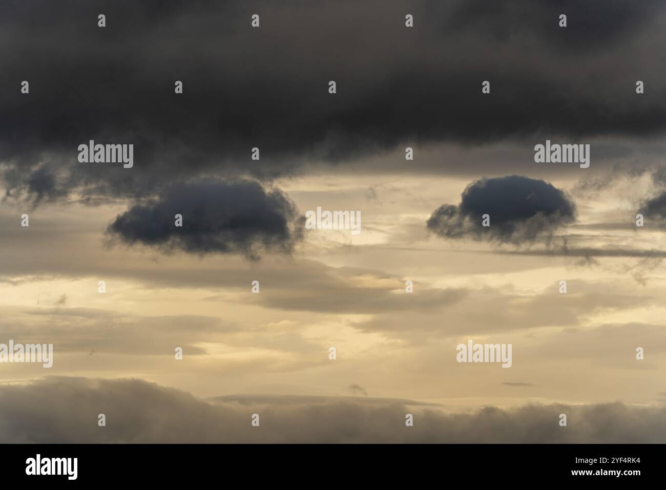 Beautiful dramatic thunderstorm clouds in sky during rain. Dramatic ...