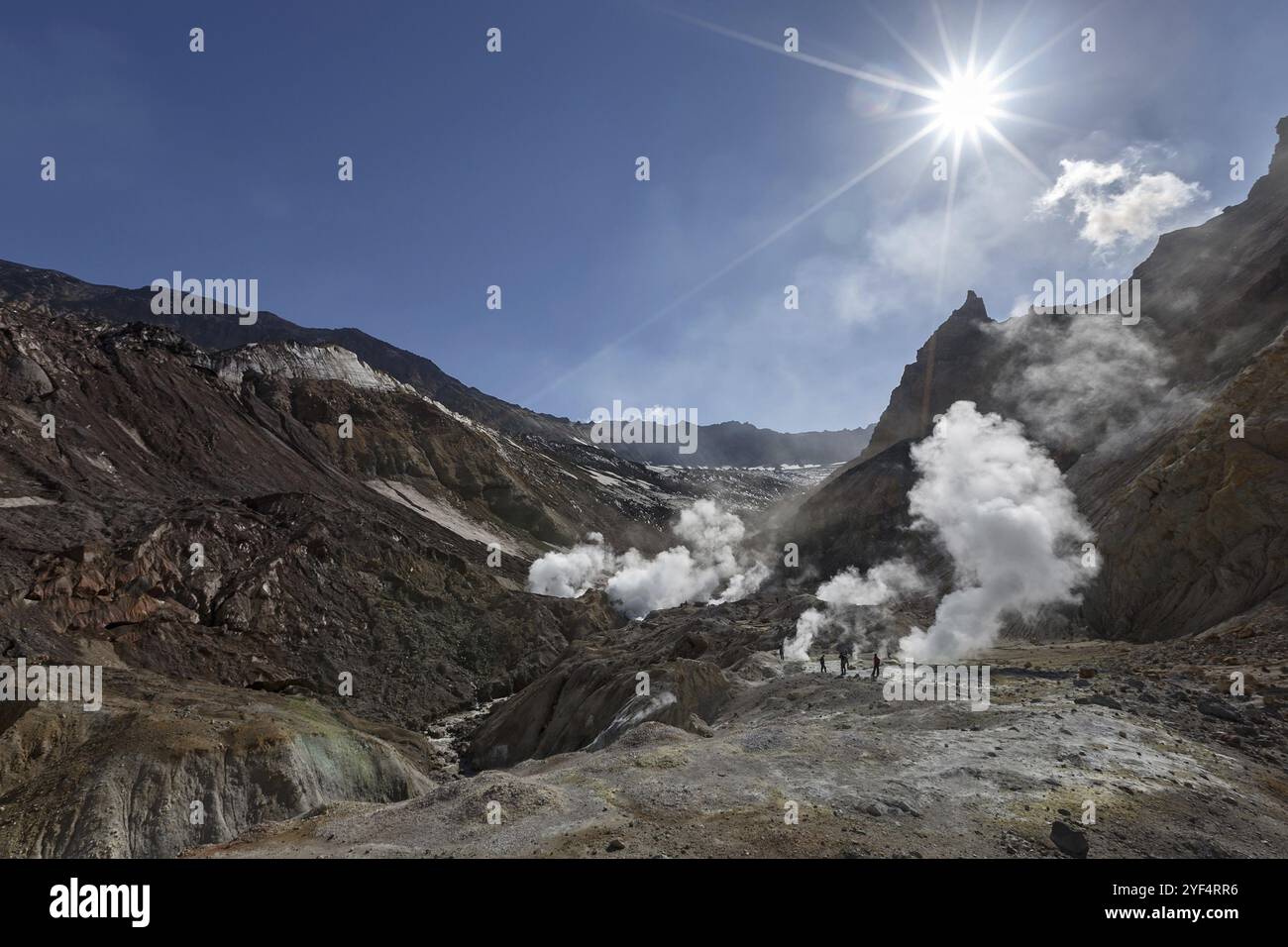 Beautiful volcanic landscape of Kamchatka Peninsula: geothermal and ...