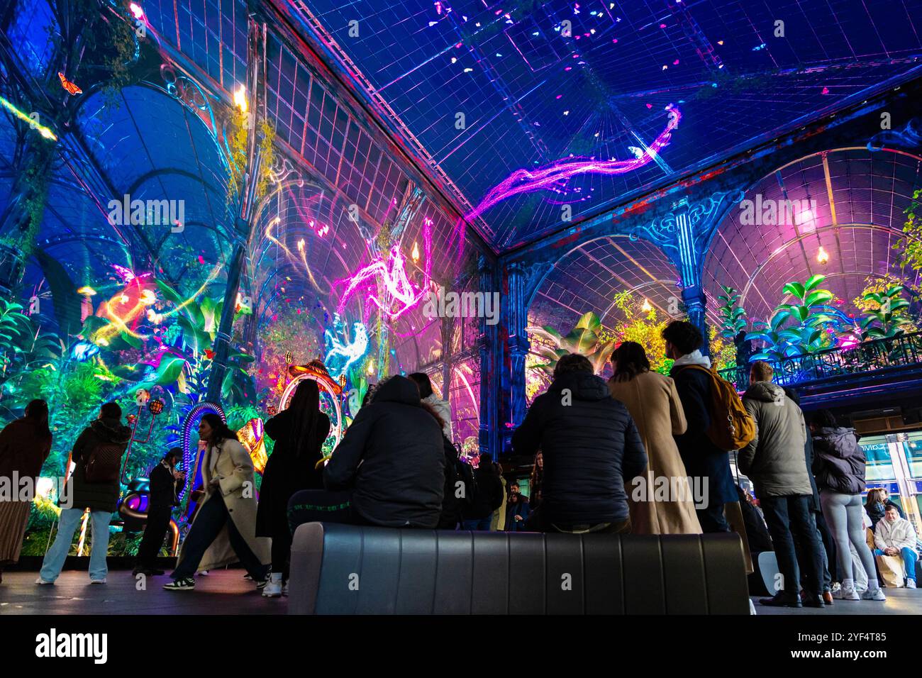 Digital displays showing The Butterfly Trail at the Now Building ...