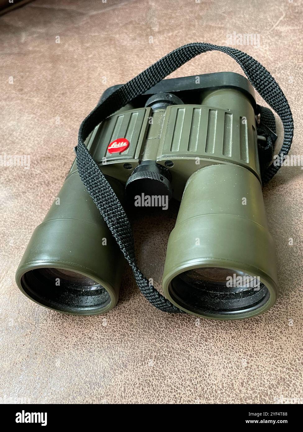 Green armoured rubberied Leitz 10x40 binoculars Stock Photo - Alamy